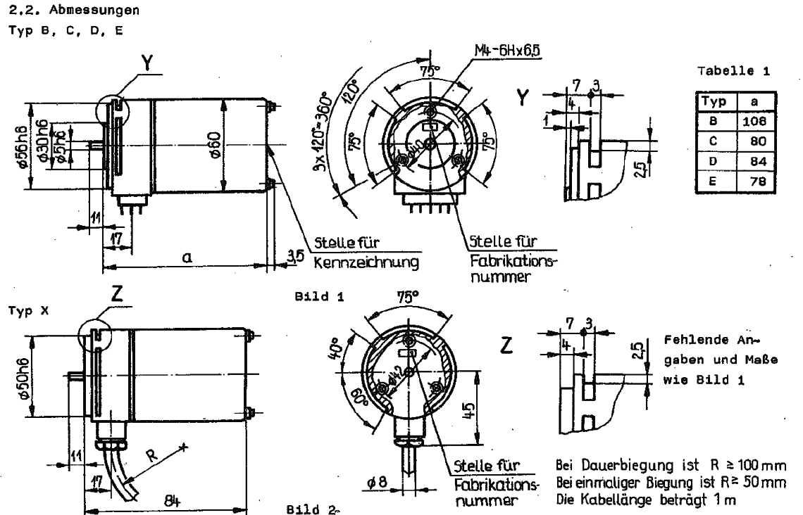 Inkrementaler Geber rotatorisch Robotron 2000-D TGL 34235